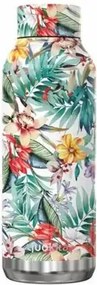 Quokka Nerezová láhev Solid orchid garden 510 ml