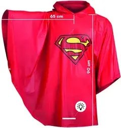 Presco Group Školní batoh s pončem Superman – POP / 46.5x32x17 cm / vh