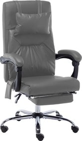 vidaXL Masážní kancelářská židle umělá kůže [20296] Barva: antracitová
