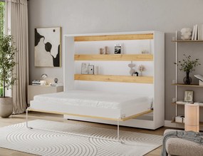 Devesto Sklápěcí postel Horizontální 140 Dub Artisan LED