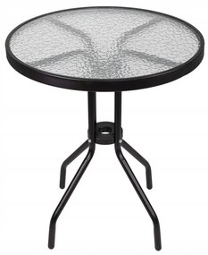 Zahradní stolek SPRINGOS BARI 60 cm černý