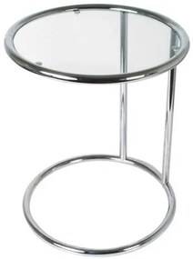 Chromovaný kulatý konferenční stolek Leitmotiv TN646
