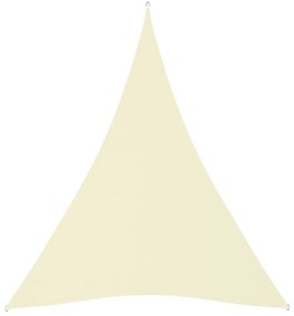 135236 vidaXL Stínící plachta oxfordská látka trojúhelníková 5x6x6 m krémová