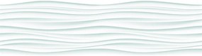 Samolepicí bordura 3D šedé, bílé vlnky WB8225 (14 cm x 5 m) / WB 8225 3D Vlny Creative dekorativní samolepicí bordury AG Design