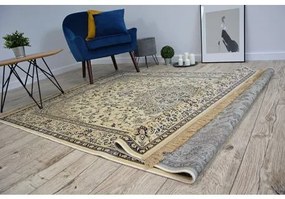 koberec WINDSOR 22915 ROSETTE JACQUARD slonová kost/modrý velikost 120x170 cm | krásné koberce cz