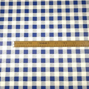 Ubrus PVC kulatý DC-1085 – Venkovská kostka modrá(různé velikosti)