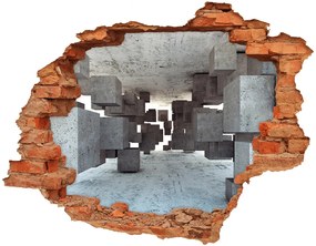 Wallmuralia Samolepící nálepka beton Kvádry beton 90x70 cm