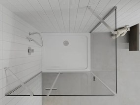 Mexen Roma sprchový kout 120 x 80 cm, čiré sklo-chromový profil + sprchová vanička, 854-120-080-01-00-4010