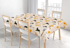 Bellatex Ubrus ADÉLA Béžová,Černá,Šedá,Žlutá 100x100 cm