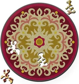 CURIOSI Puzzle Double: Růže / 88 dílků / oboustranné / dřevěné