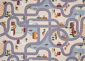Vopi, AKCE: 200x300 cm Dětský kusový koberec Scanroad 39 - neúčtujeme odřezky z role - obšitý ze všech stran, šíře, vícebarevná, filc, dětský pokoj