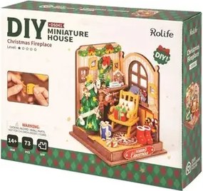 RoboTime 3D Rolife DIY House: Vánoce u krbu / 73 dílků / od 14 let
