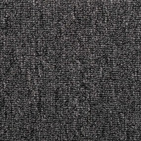 Schodové rohože 15 ks 65 x 21 x 4 cm antracitové s obdélníkovým okrajem 134567