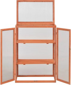 Skleník dřevěný 75 x 47 x 109 cm 170646