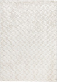 XXXLutz KOBEREC S VYSOKÝM VLASEM, 80/150 cm, bílá Novel - Koberce vysoký vlas - 003077004054