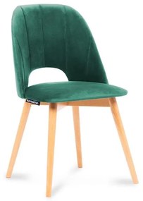 Konsimo Sp. z o.o. Sp. k. Jídelní židle TINO 86x48 cm tmavě zelená/světlý dub KO0094