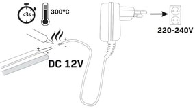 LED Pásek NEON 5 m LED/27W/12V IP65 oranžová