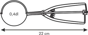 TESCOMA Mechanický porcovač PRESTO ø 5 cm
