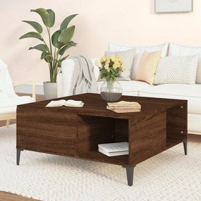 Konferenční stolek hnědý dub 80 x 80 x 36,5 cm kompozitní dřevo,  821107 HangarStore.cz