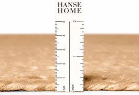 Koberec Hanse Home Jute Braided Rangpur naturální / zlatý ovál