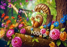 ENJOY Puzzle Kvetoucí veverka / 1000 dílků / od 14 let