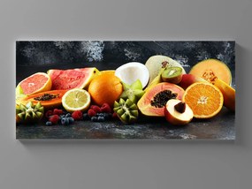 Liox XXL Obraz zatiší ovoce Rozměr: 200 x 100 cm