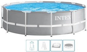INTEX PRISM FRAME POOLS SET Bazén 427 x 107 cm s kartušovou filtrační pumpou 26720GN