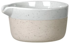Světle šedá/béžová keramická konvička na mléko 150 ml Sablo – Blomus