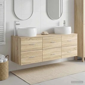 Sada koupelnového nábytku 3 ks Dub sonoma 49,5 x 44,5 x 66 cm 3405917