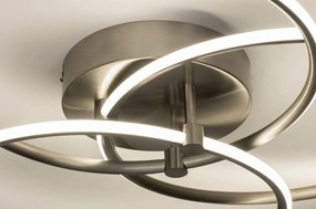 Stropní designové LED svítidlo do obýváku Omega Venta Silver