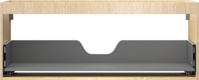 Mexen Box-A, závěsná skříňka 120 cm, 1 zásuvka, dub, 91AX0-1200-470-1-81