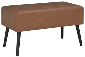 vidaXL Konferenční stolek tmavě hnědý 80 x 40 x 46 cm umělá kůže