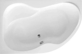 Aqualine Aqualine, CIDLINA vana 160x105x45cm, levá, bez nožiček, bílá, G3615