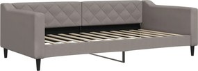 Válenda s přistýlkou taupe 100 x 200 cm textil 3197434