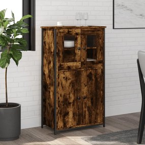 Skříň highboard kouřový dub 62 x 32 x 106,5 cm kompozitní dřevo