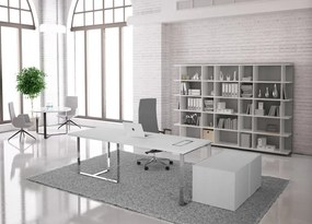NARBUTAS - Kancelářský stůl PLANA 220x90x75 s modesty panelem na levé straně