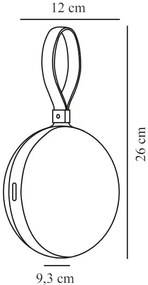 Černá přenosná LED lampa Bring To Go 12 1W  - Nordlux