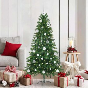 Vánoční stromeček s 150 LED diodami s stojanem Zelená 150 cm PE 3396323