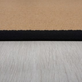 Behúň Herringbone Border Kira Black, 60x230, béžová, chodba / predsieň, Flair Rugs