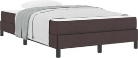 Postel s boxspringem Tmavě hnědá 120 x 190 cm textil 3398475