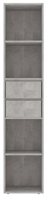 vidaXL Knihovna betonově šedá 36 x 30 x 171 cm dřevotříska