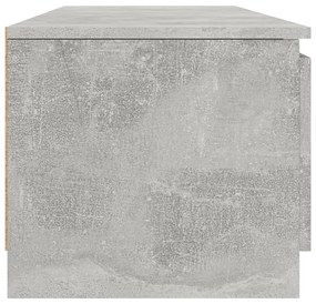 TV stolek betonově šedý 140 x 40 x 35,5 cm dřevotříska