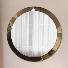 Kulaté dekorativní zrcadlo Moderní abstrakce fi 90 cm