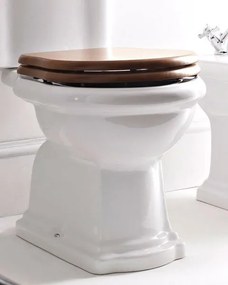 Kerasan, RETRO WC sedátko, ořech/chrom, 109040