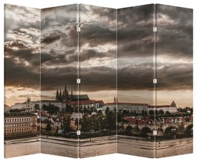 Paraván - Pražský hrad v šeru (225 x 180 cm)