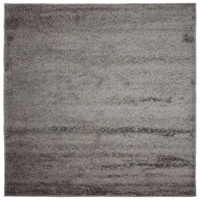 Kusový koberec shaggy čtverec Parba tmavě šedý 200x200cm