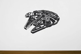 Lepy.cz Samolepka na zeď Star Wars - Millennium Falcon Velikost (šířka x výška): 60x40cm, Barevná varianta: Černá