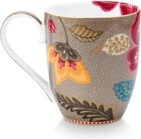 Pip Studio Blooming Tales sada 2ks XL hrnků 440 ml, khaki