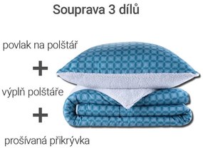 Prošívaná beránková souprava Dual Feel ANABEL 3 ks