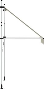 Ručně zatahovací markýza 150 cm krémová 143693